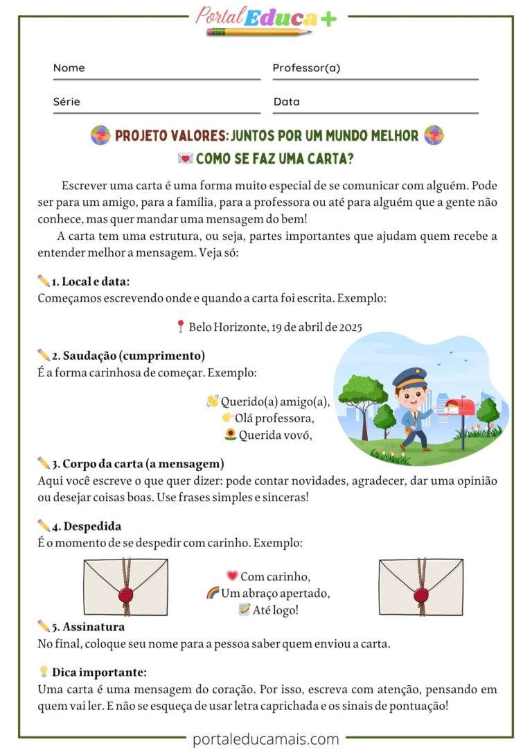 Gênero Textual Carta – Desenvolvendo a Escrita - Portal Educa Mais